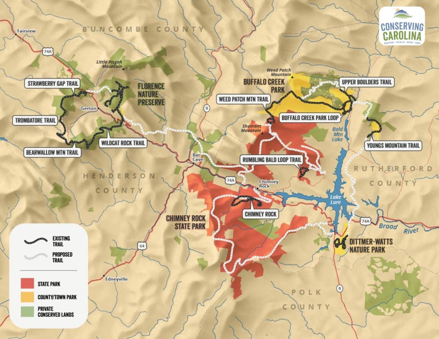 Hickory Nut Gorge State Trail - Conserving Carolina