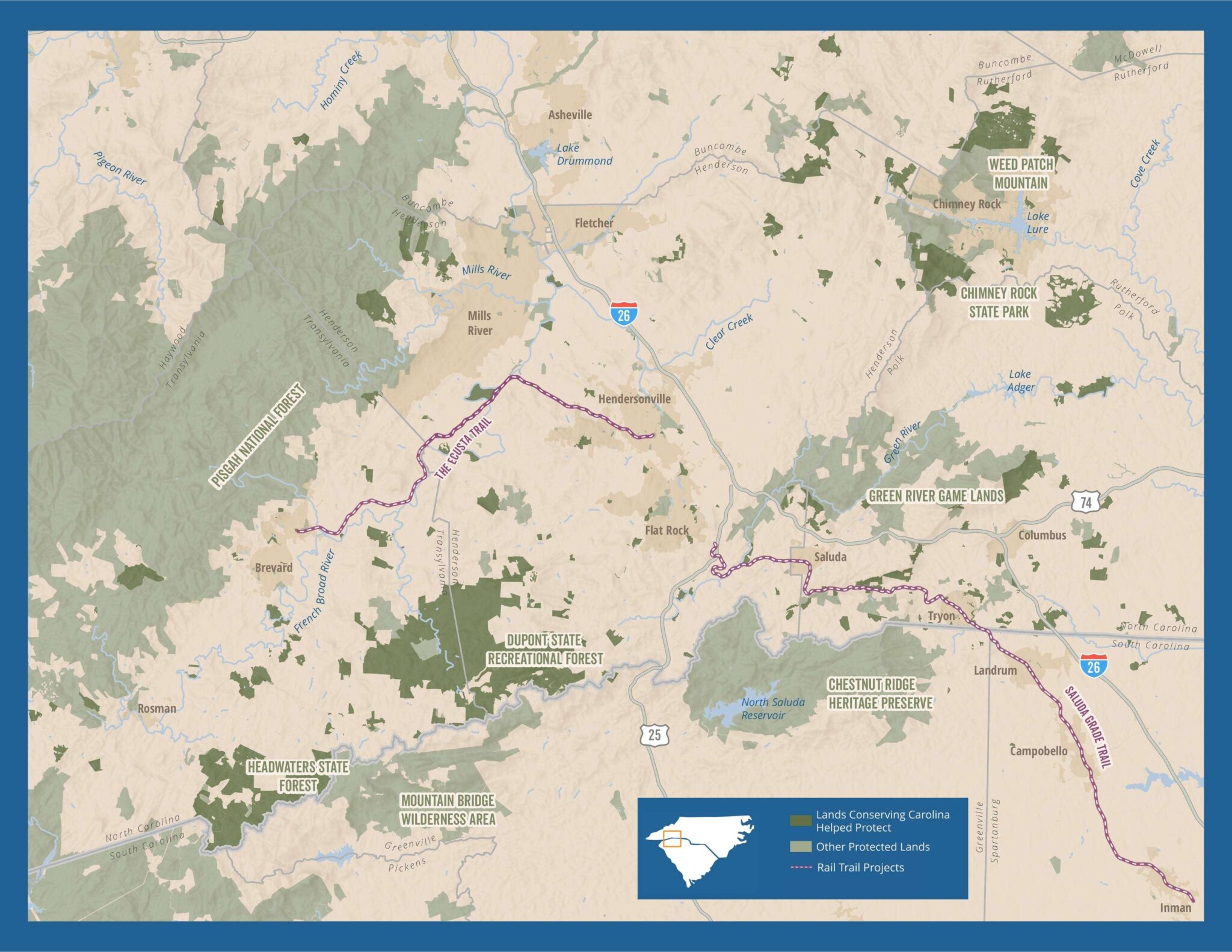 New Conservation Map with Over 51,000 Acres Protected! - Conserving ...
